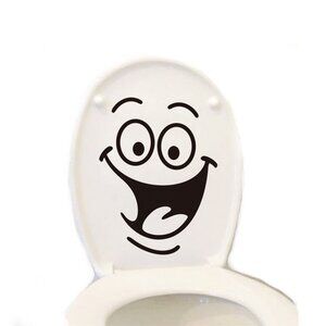 Other | Funny Face Big Smile Black Vinyl Decal | Poshmark